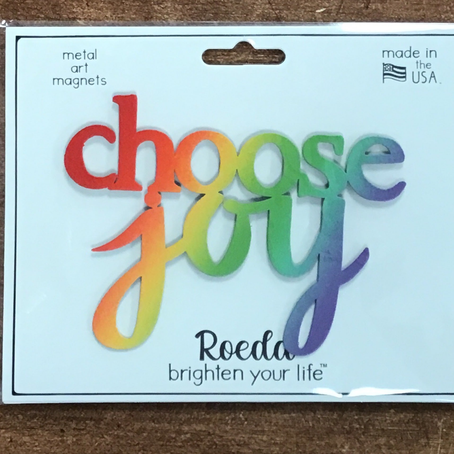 14096sur choose joy magnet summer rainbow - | COMING HOME TO WACO